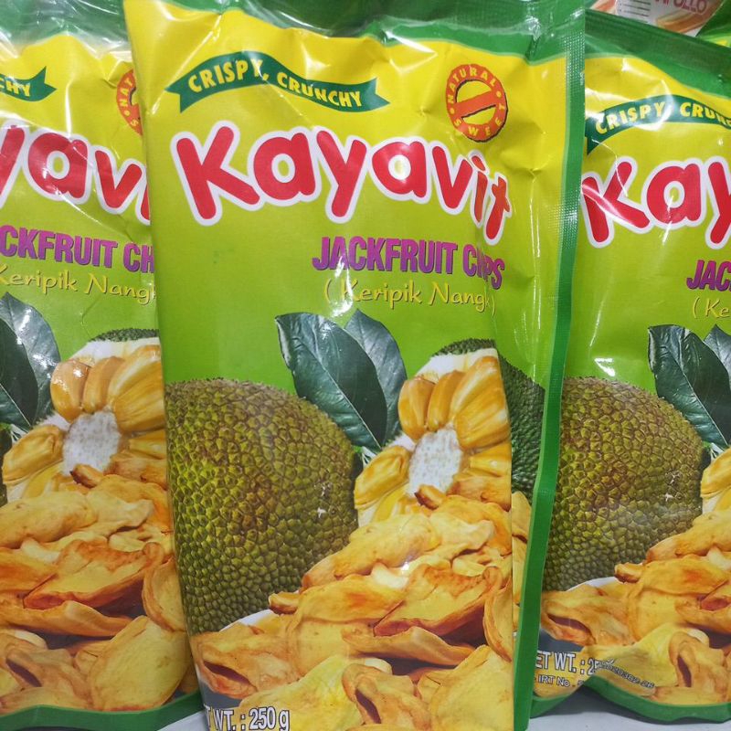 Jackfruit chips Snack/Kayavit/jackfruit chips 250g | Shopee Singapore