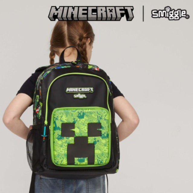 SMIGGLE MINECRAFT CLASSIC BACKPACK / CHILDREN'S BACKPACK / SCHOOL BAG ...
