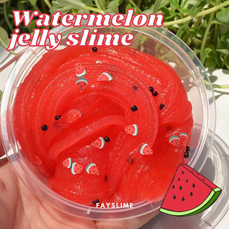 Watermelon jelly slime | Cloud slime | Snow slime | Shopee Singapore