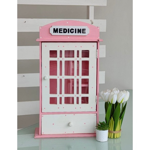 KAYU Pso First Aid Medicine Box BIGSIZE Wooden Wall Hanging Storage ...
