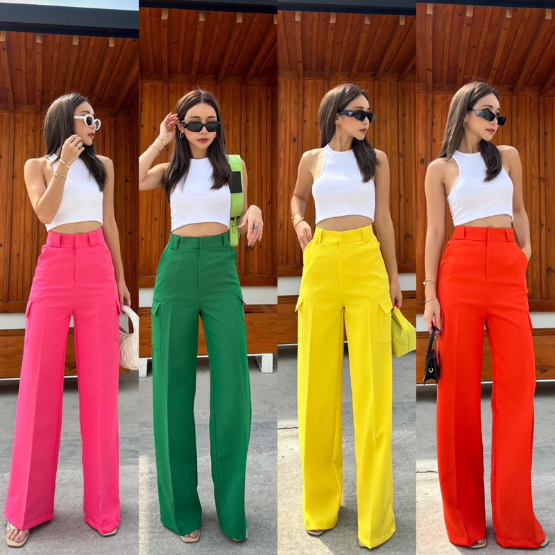 CARAMEL CARGO HW PANTS / WOMEN'S PROMTHONG BANGKOK CULOT CULLOTE ...