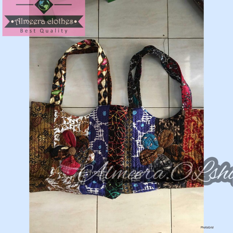 Batik Patchwork tote bag | Shopee Singapore