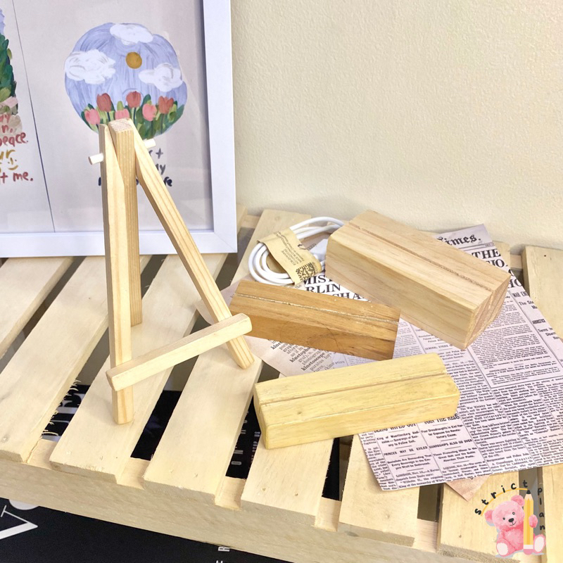 Wood Stand for Acrylic | Shopee Singapore