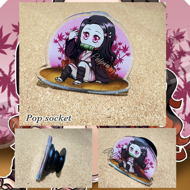 Pop socket anime kimetsu no yaiba griptok griptock nezuko kamado pop ...