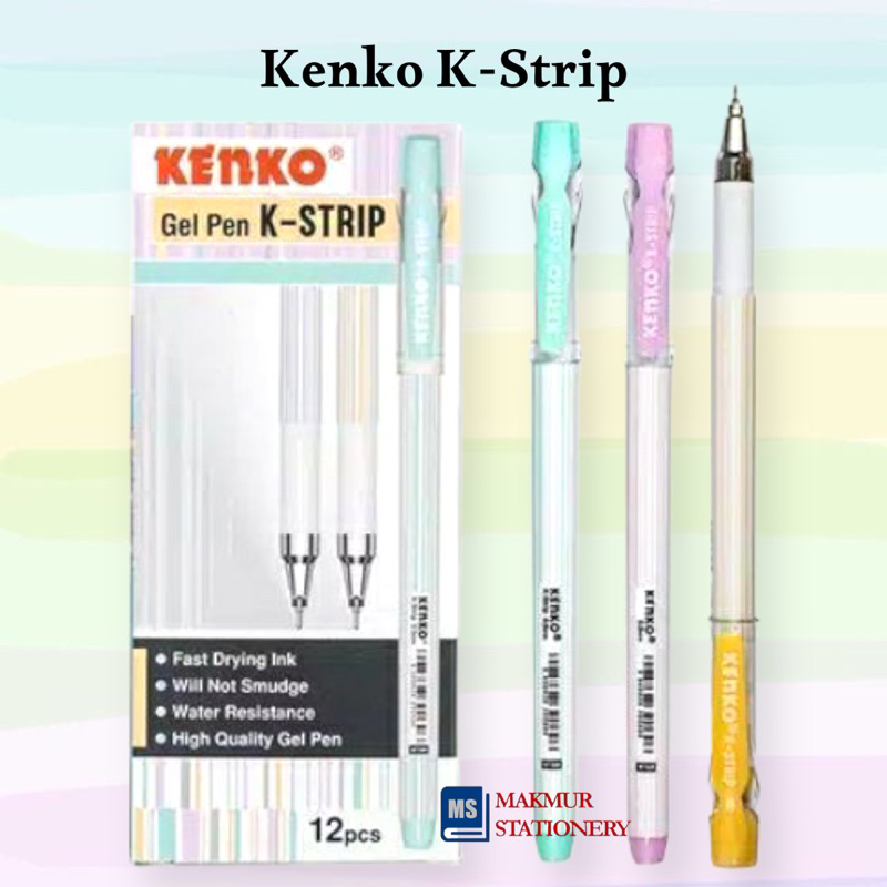 Kenko K-STRIP Pen/Ballpoint/Gel Pen (12Pcs) | Shopee Singapore