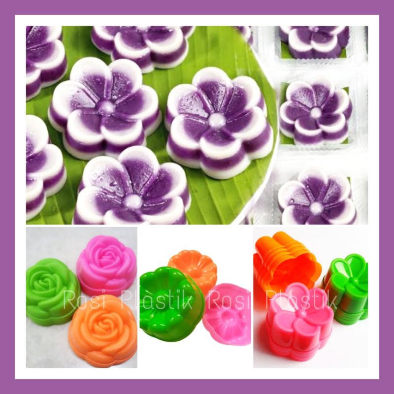 MAWAR Pudding Mold Contains 12pcs (1 Dozen) Large And Small Jasmine ...