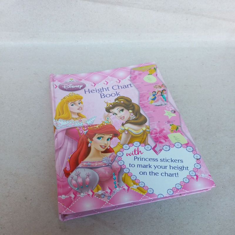 Imported Children's Books - Height chart Book with Princess Sticker to ...