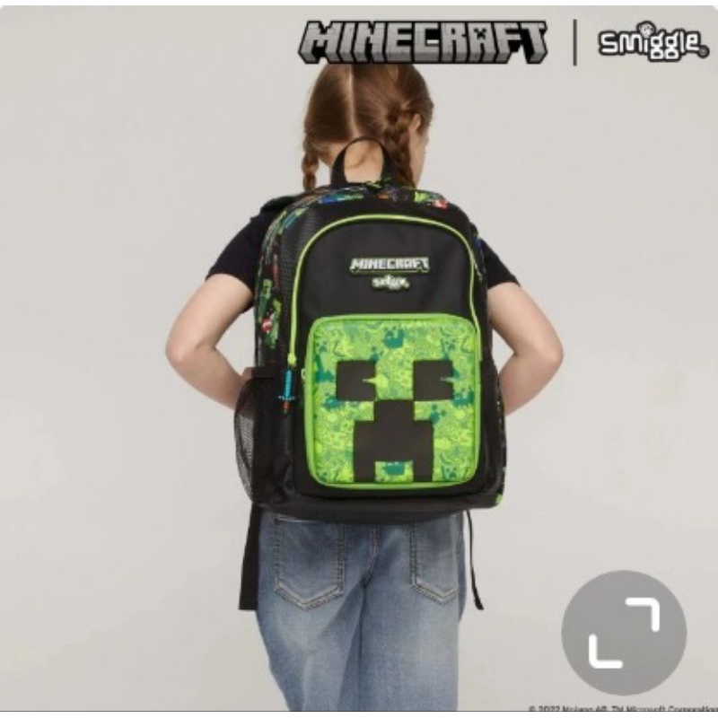 Smiggle Minecraft Backpack tassmiggle smiggle tasransel | Shopee Singapore