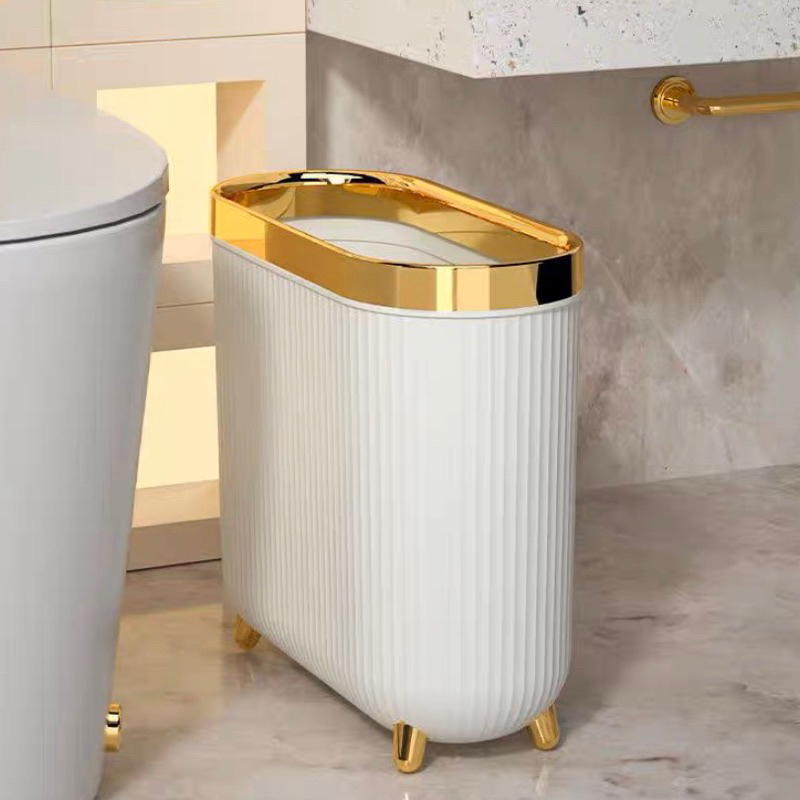 PUTIH Petitemaison Milly Trash Bin Aesthetic Luxury Trash Bin White ...