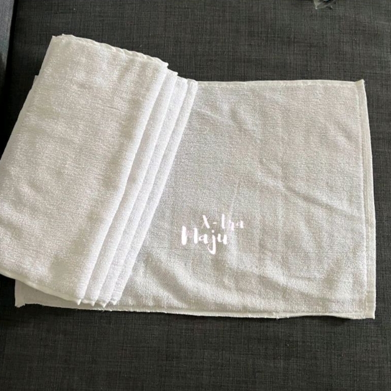 PUTIH Hotel White Foot Mat Towel Mat Uk 40x60 - Soft Plain Doormat ...