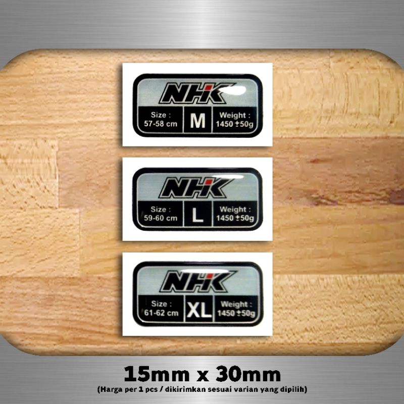 Nhk Helmet Size Embossed Sticker | Shopee Singapore