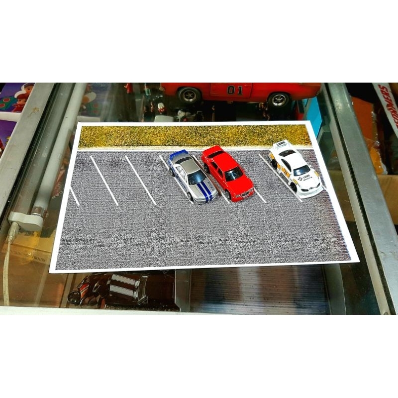 1/64 scale type B10 road and parking papercraft diorama | Shopee Singapore