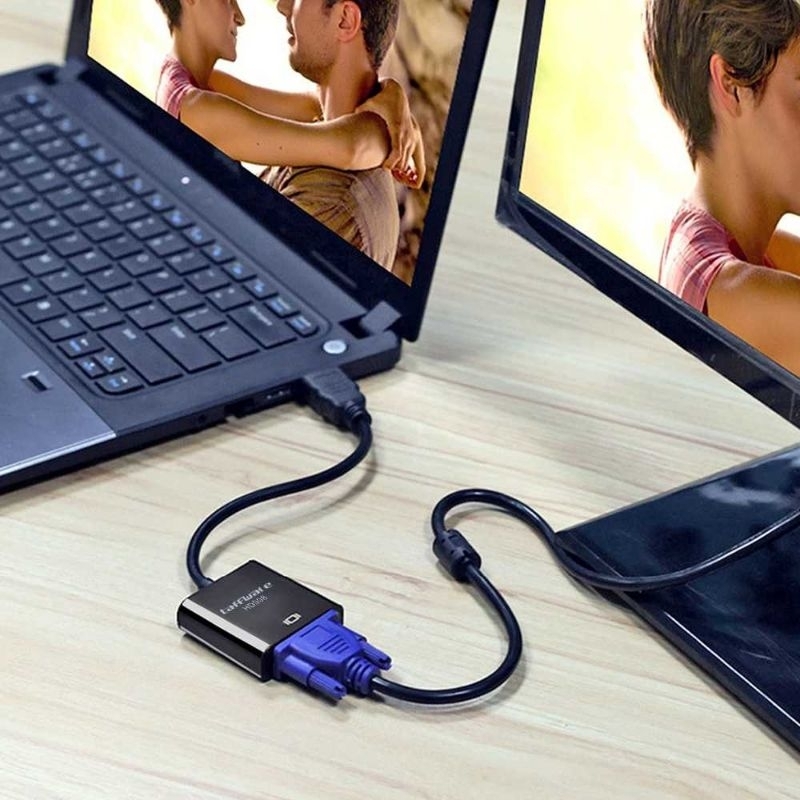 Hdmi to VGA Laptop Monitor Converter Adapter Cable | Shopee Singapore