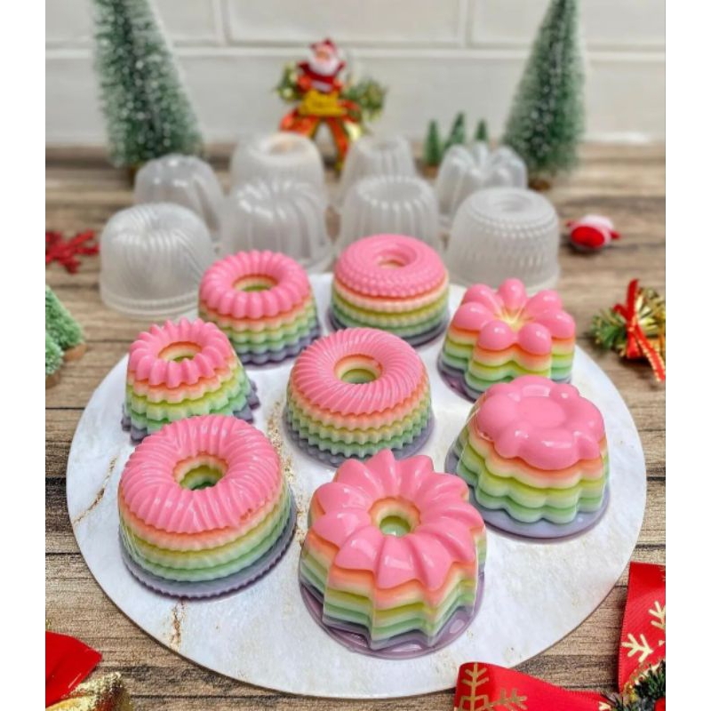 12pcs mini pudding molds, jelly cake molds, bavaya steamed cake pudding ...