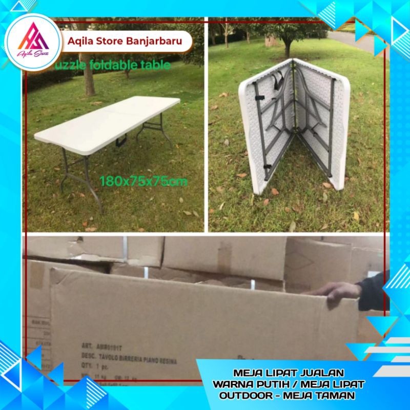 PUTIH White Color Selling Folding Table/Outdoor Folding Table/Folding ...