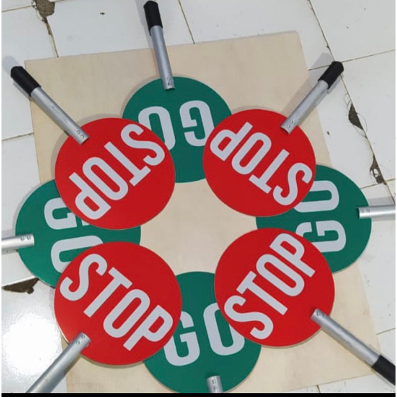 Sign/sign stop - go traffic instructions | Shopee Singapore