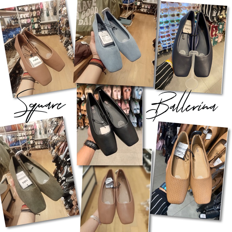 Rubi FLAT - SQUARE TOE BALLET 1 | Shopee Singapore