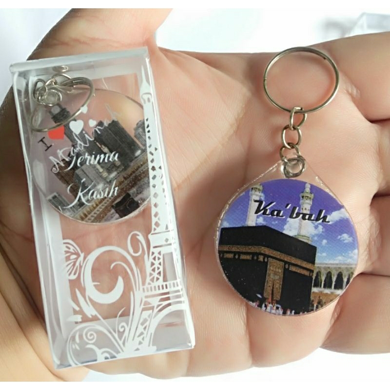 GANTUNGAN Contents Of 50 Wedding Souvenirs Keychain Mecca Medina ...