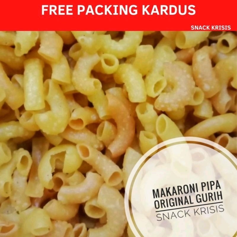 1 kg of original, savory, salty, spicy, flat pipe macaroni with lime ...