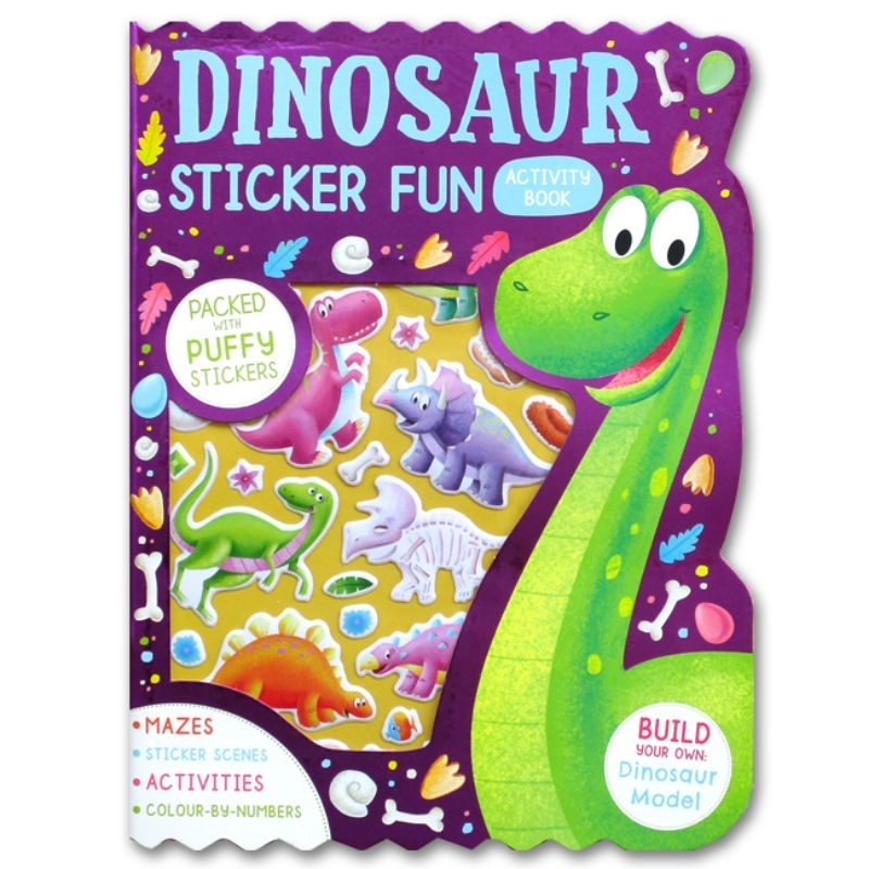Dinosaur Sticker Fun Activity Book (Packed With Puffy Stickers ...