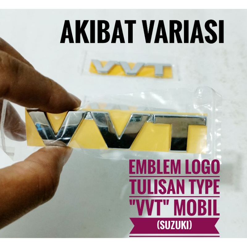 Car Logo Emblem Type "VVT" Ertiga X-Over Swift Suzuki Car Logo Emblem ...