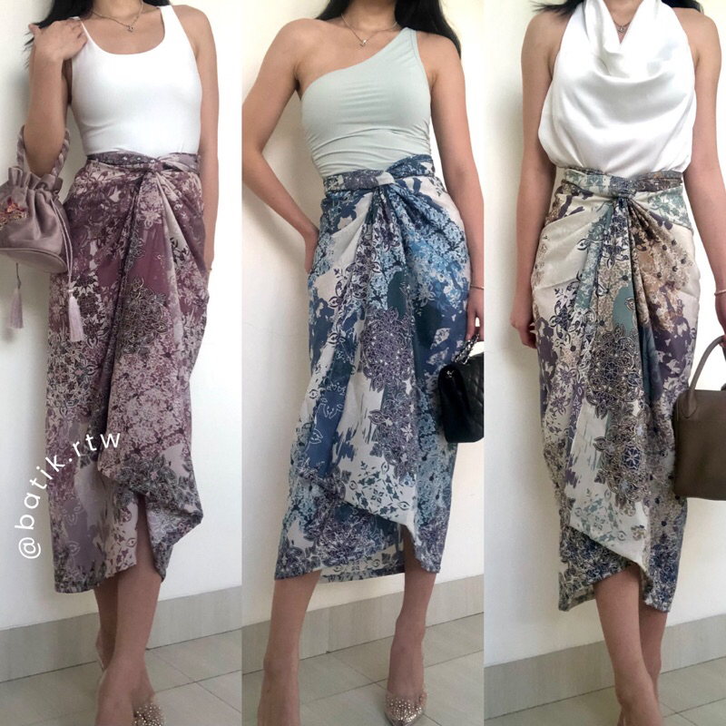 Vol. 2 Hijab Friendly Graduation Batik Cloth Wrapped Skirts | Shopee ...