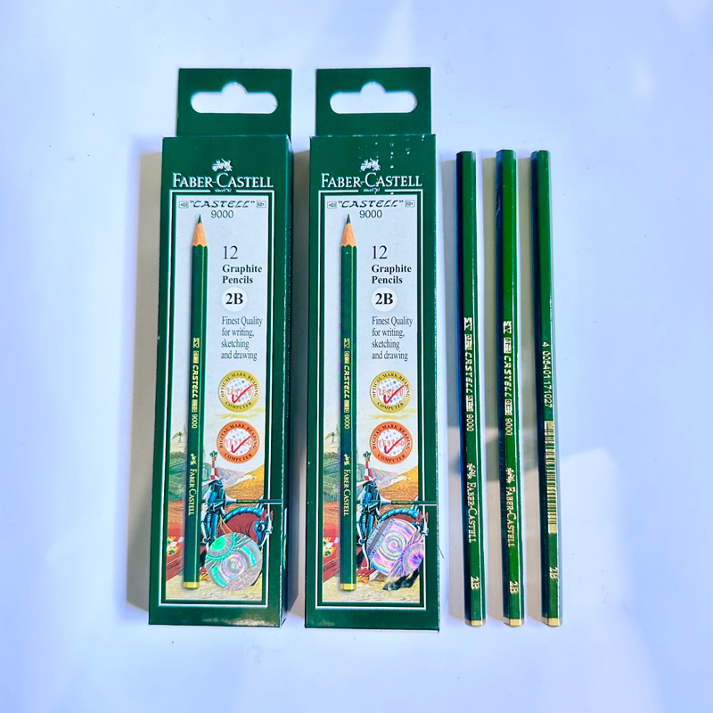 Faber Castell 2B pencils 12 pcs | Shopee Singapore