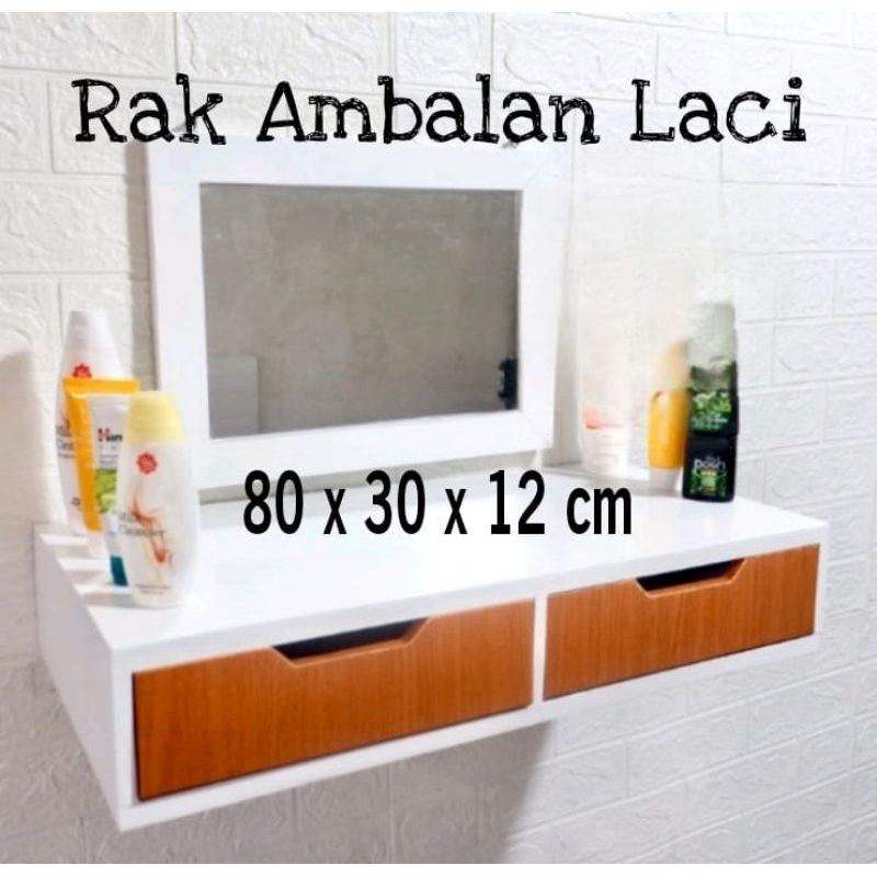 Decorative Minimalist Dressing Table Wall Drawer Shelf | Shopee Singapore