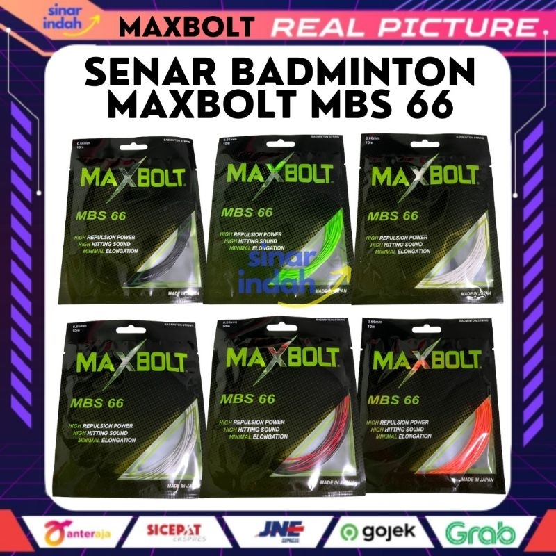 Maxbolt MBS 66 ORIGINAL BADMINTON RACKET STRINGS BADMINTON Straps ...