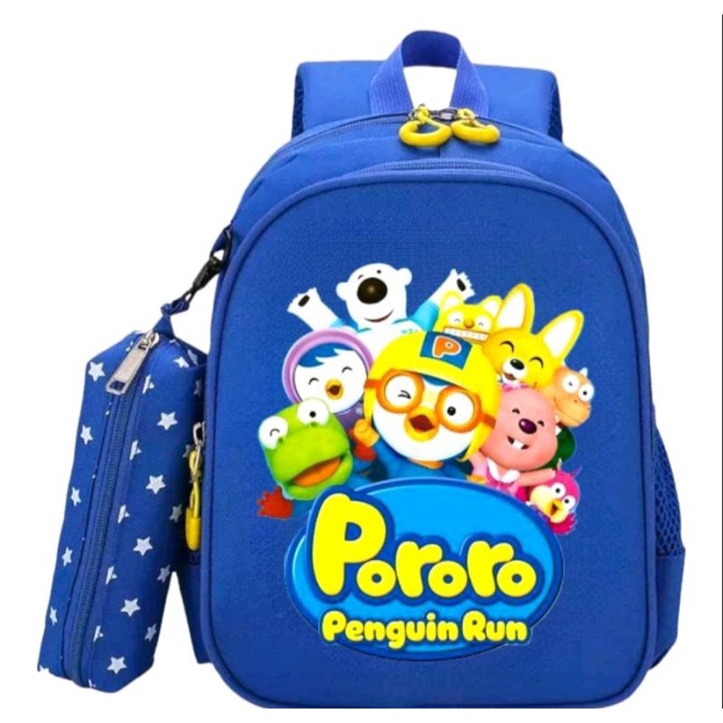 Dwi_ag08 Kindergarten Girls School Backpack Cartoon Pororo trendy ...