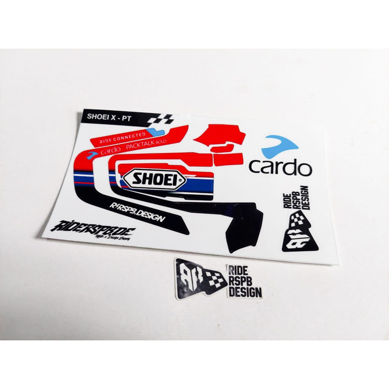 Shoei X PT - STICKER DECAL SKIN COVER GARSKIN INTERCOM CARDO PACKTALK ...