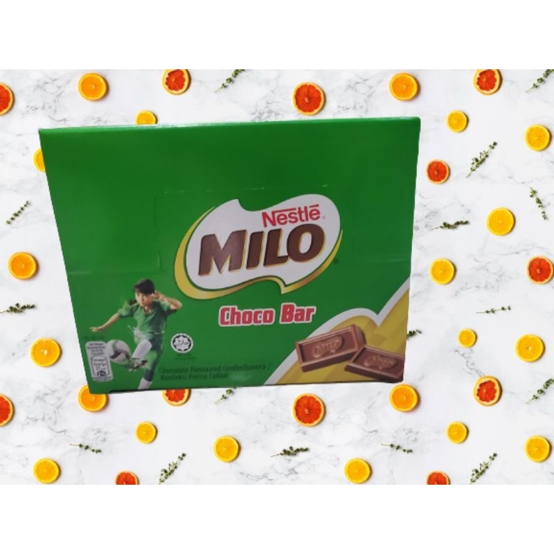 Chocolate milo choco bar malaysia 1 box (40 pcs x 6 grams) | Shopee ...