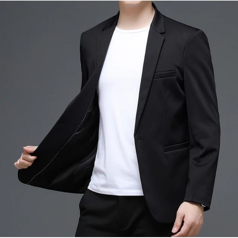 Slimfit 1 Button Semi-Formal Men's Blazer Jacket - Graduation Suit ...