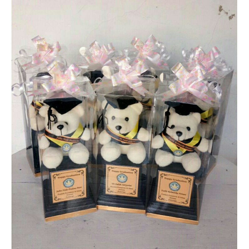 Teddy Bear Graduation Doll Trophy | Shopee Singapore