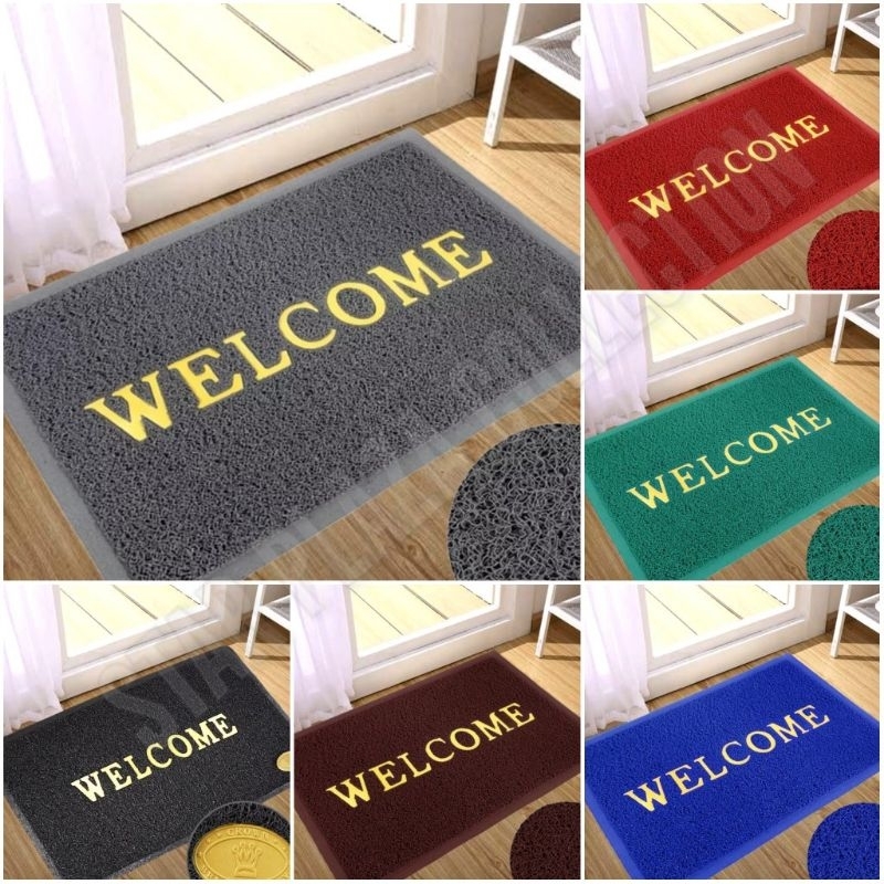 PVC Noodle Carpet Doormat Welcome New Premium Foot Mat Size 40x60cm ...