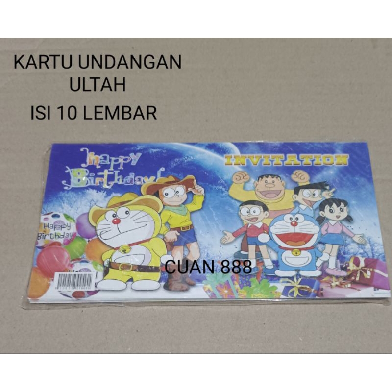 DORAEMON Birthday Invitation Card Happy Birthday Birthday Greeting Card ...