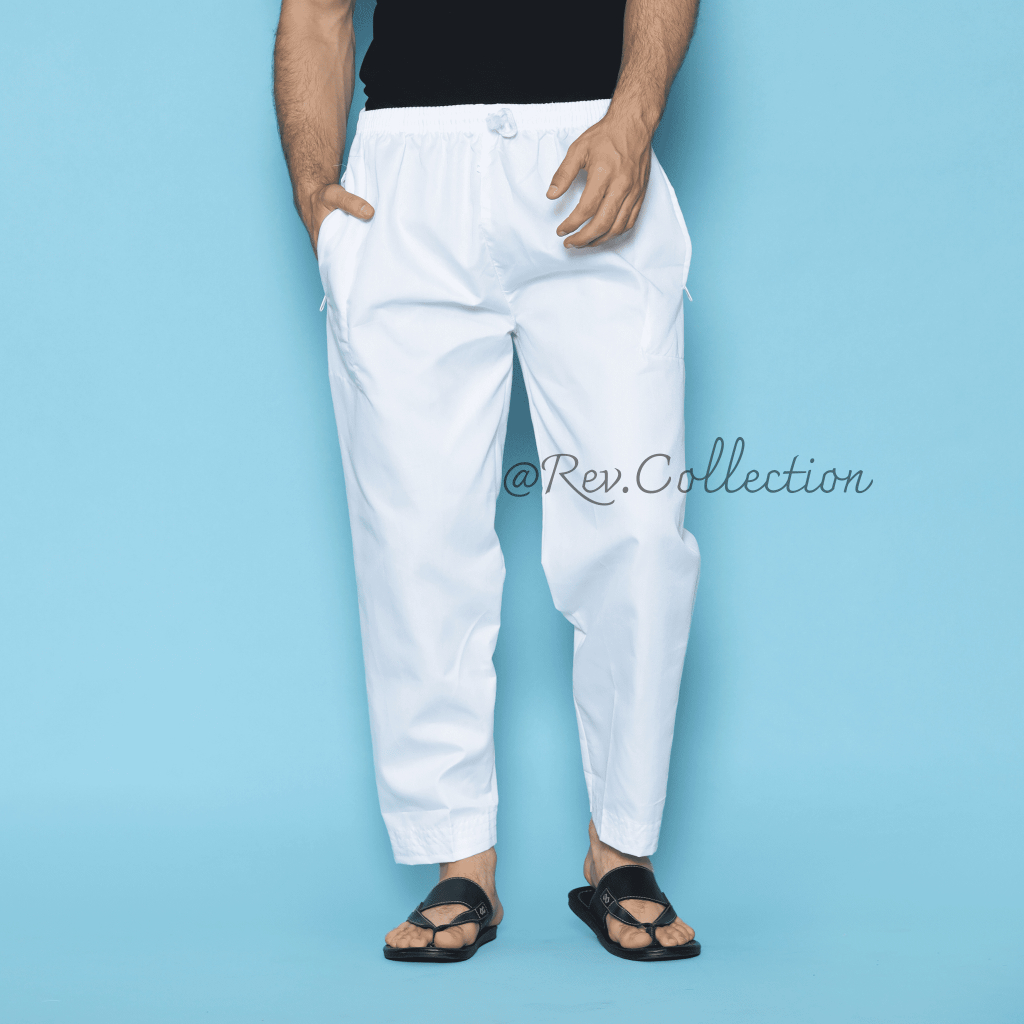 PUTIH KATUN White Sirwal Twill Pants, Cotton Material, Men's Hajj and ...