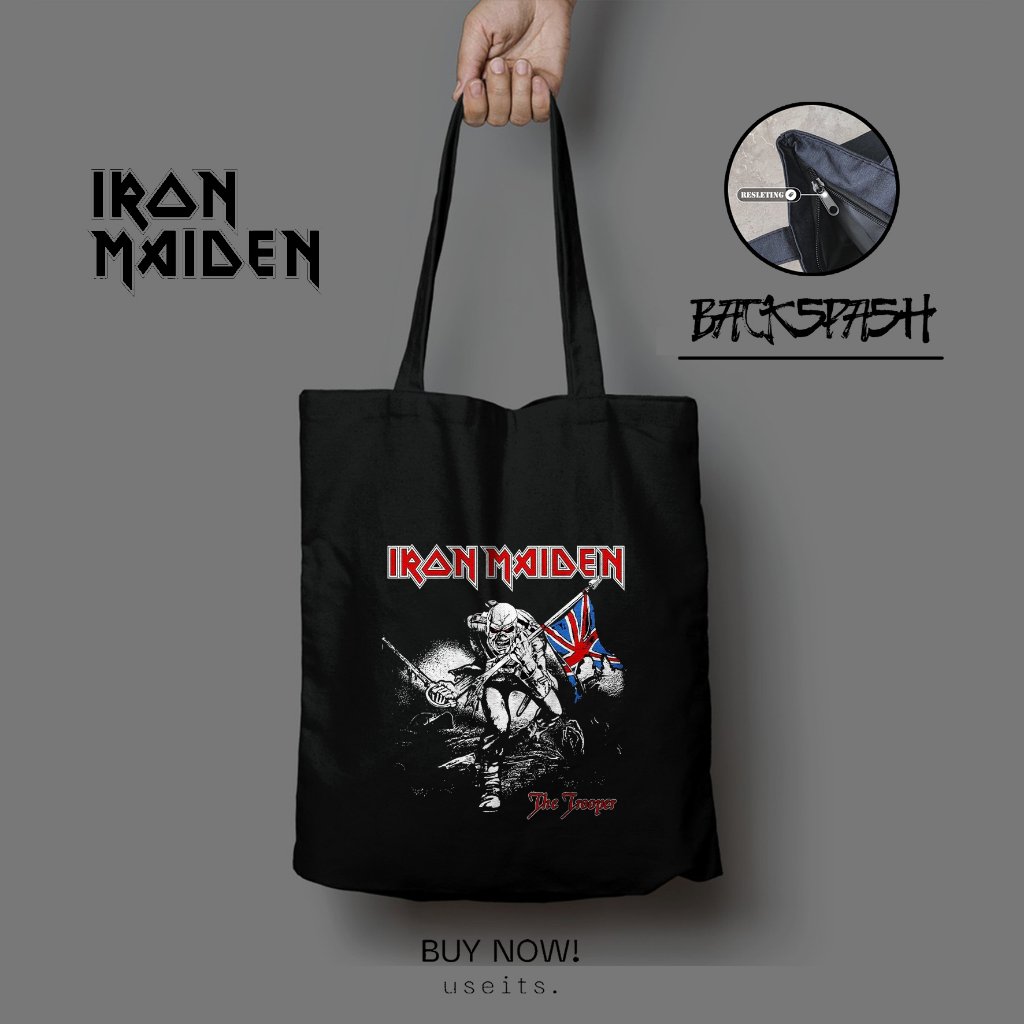 Custom IRON MAIDEN Band Tote Bag for Men and Women - IRON MAIDEN ...