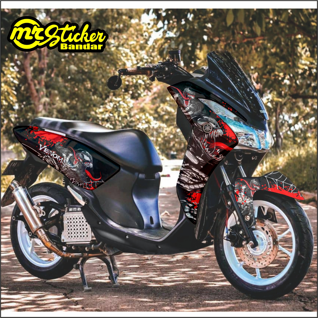 Decal lexi venom Sticker Decal yamaha lexi Fullbody-Dekal Sticker ...