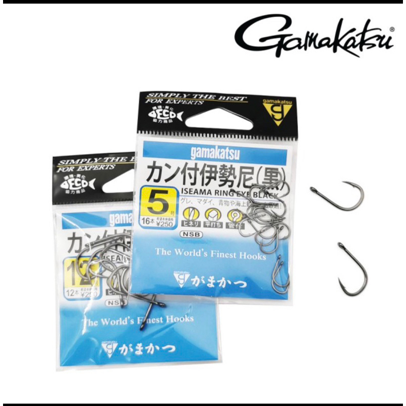 Hook Gamakatsu Iseama Ring Eye Black/ Original made in Japan | Shopee Singapore