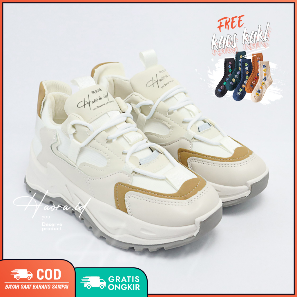 Korean Women's Sneakers for Girls - Haora HR07 | Shopee Singapore