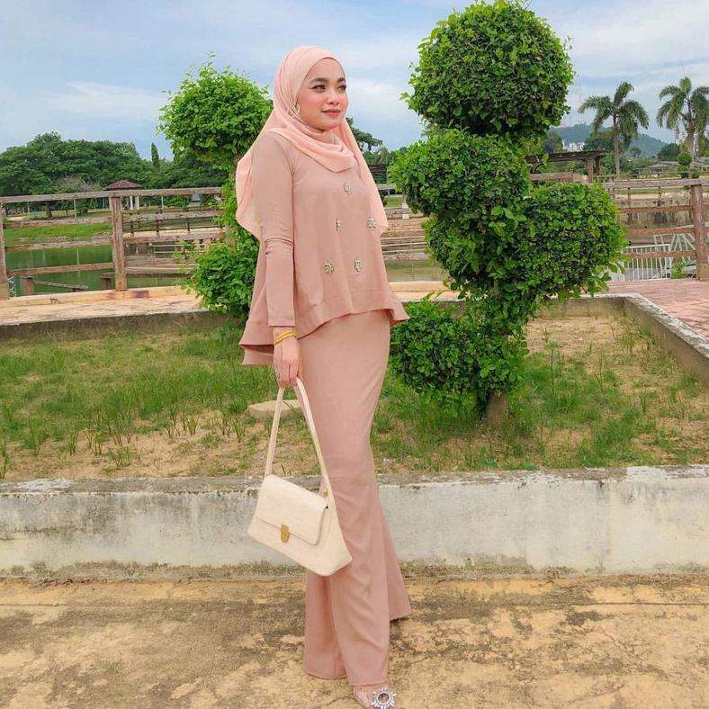 Azalea MOCCA | Baju Kondangan Baju Kurung Malaysia Wedding Bridesmaid Baju Kurung Malay Tunic ...