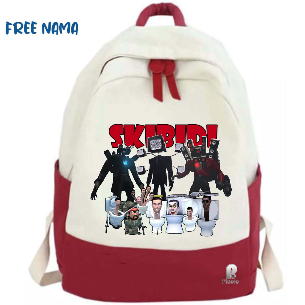 SCHOOL CHILDREN'S BACKPACK BACKPACK SKIBIDI TOILET MOTIF SKIBIDI ...
