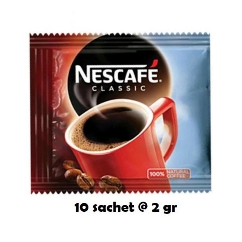 Nescafe Classic sachet 20gr (10 sachets/pack) | Shopee Singapore