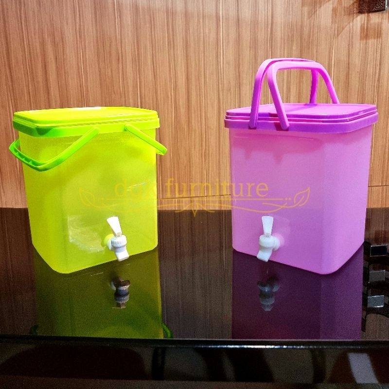 Dispenser Container Holder Gallon Teapot Drinking Water Ice Fruit Tea ...