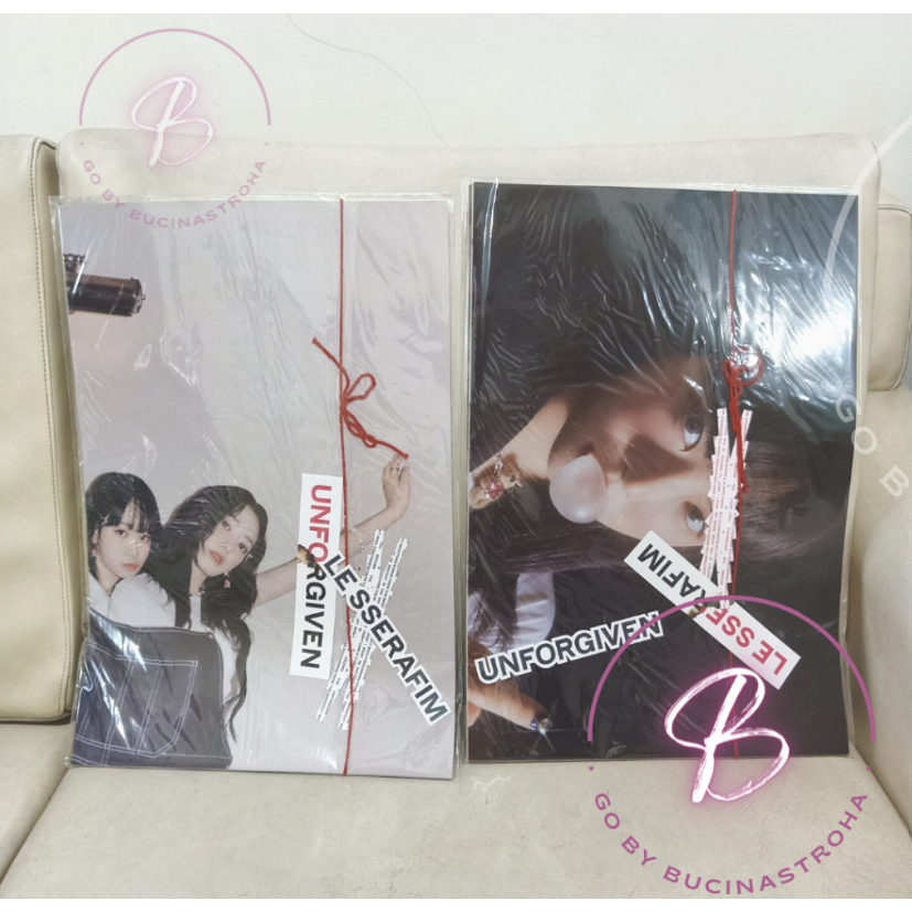 [ Album ONLY ] Le Sserafim Weverse - Unforgiven ( POSTER) | Shopee ...