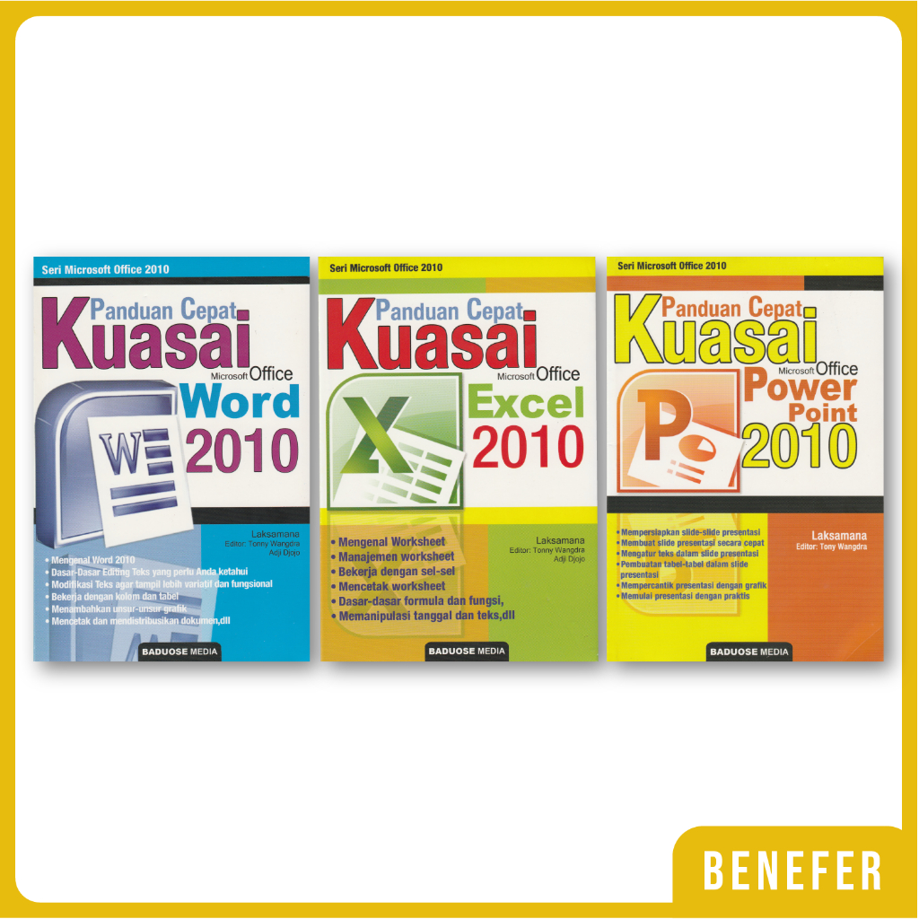 Microsoft Office Word, Excel, & Powerpoint 2010 Book | Shopee Singapore
