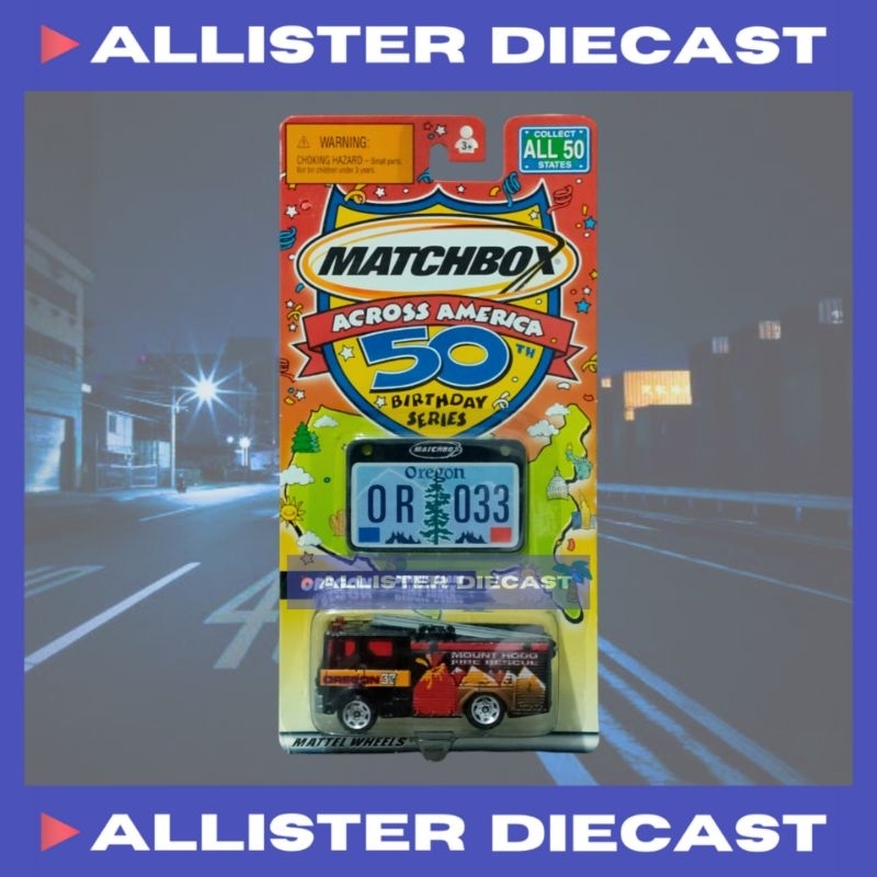 Matchbox Birthday Series Dennis Saber Fire Truck ALLISTER Diecast ...
