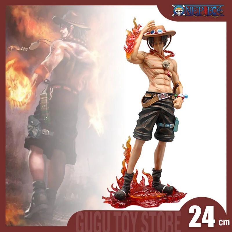 One Piece Portgas D Ace Shirohige Whitebeard Action Figure | Shopee ...