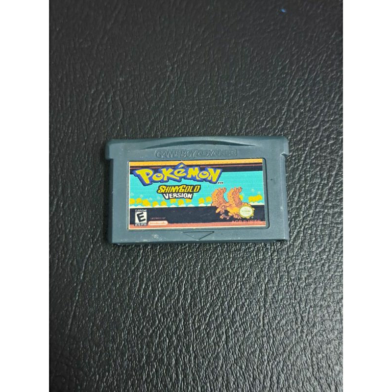 Nintendo Gameboy Advance SP GBA SP Game Cassette Pokemon Shiny Gold ...